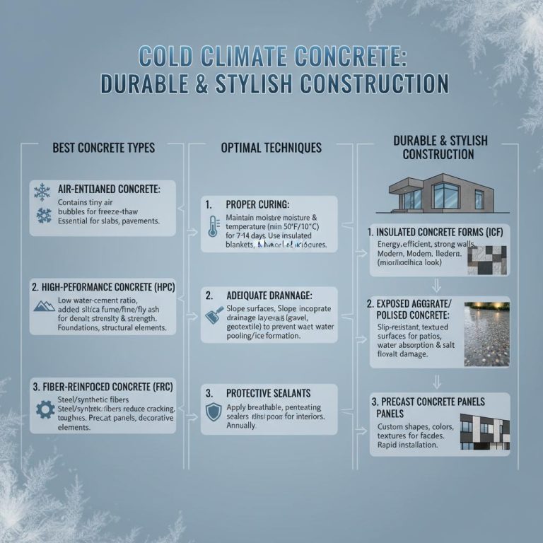 Best Concrete for Cold Climates | Durable & Weather-Resistant Mixes